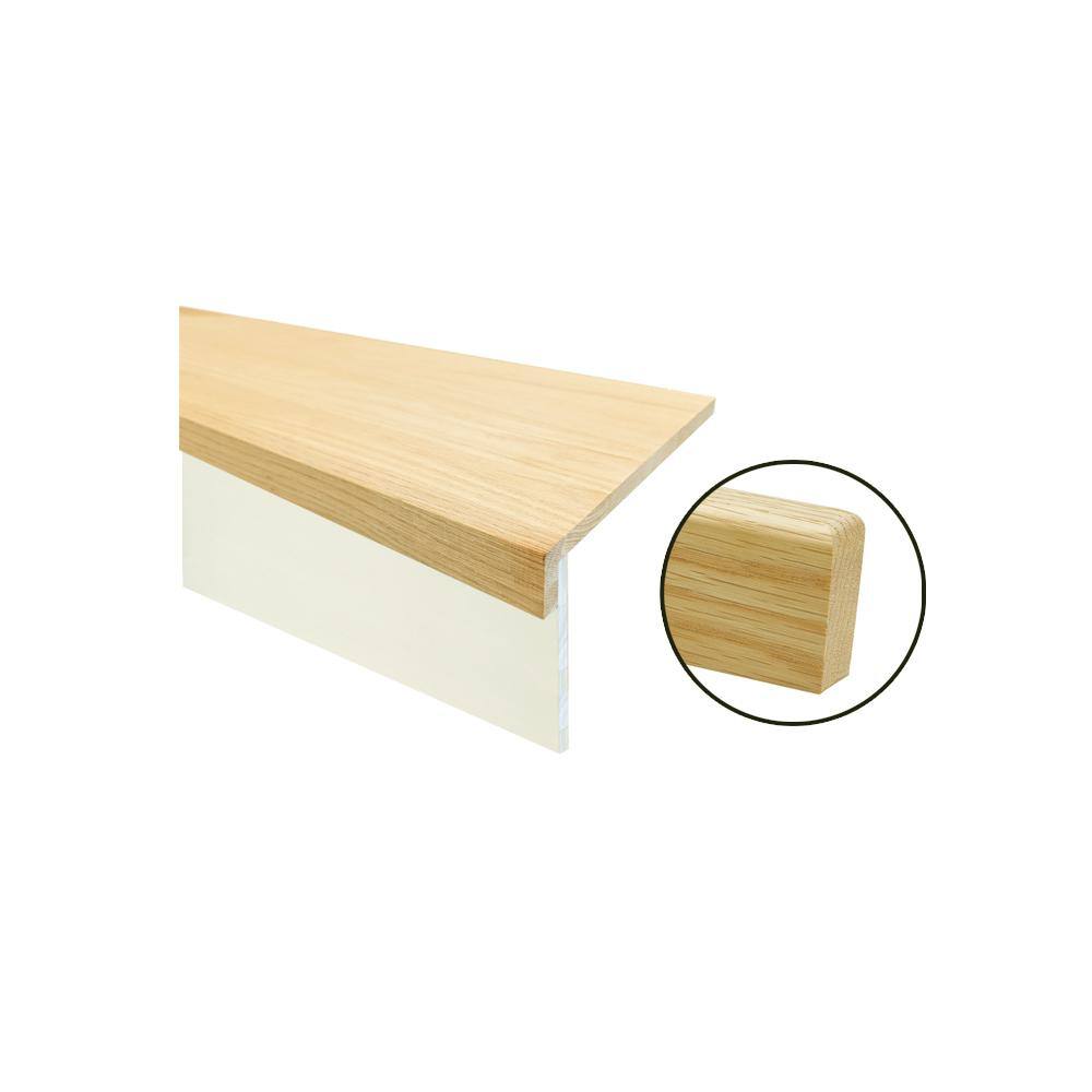 HOUSE OF FORGINGS Modern 1-7/8 in. x 11-1/2 in. x 48 in. White Oak No ...