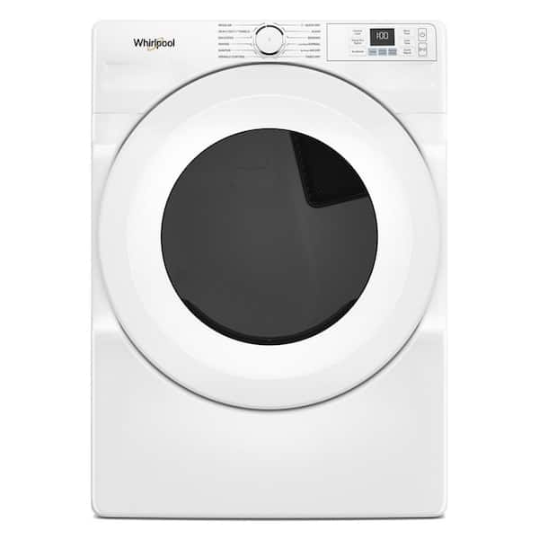 Whirlpool 7.4 Cu. Ft. vented Front Load Gas Dryer in White with Quick ...