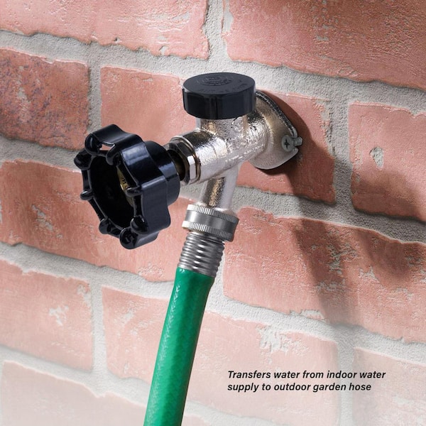 PLUMBFLEX 10 in. Anti-Siphon Sillcock Frost Free Outdoor Faucet with 1/ ...