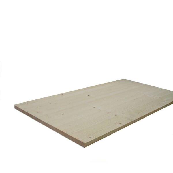 1 in. x 1-1/2 in. x 4 ft. End-Glued/Finger-Joint Premium Spruce Panel ...