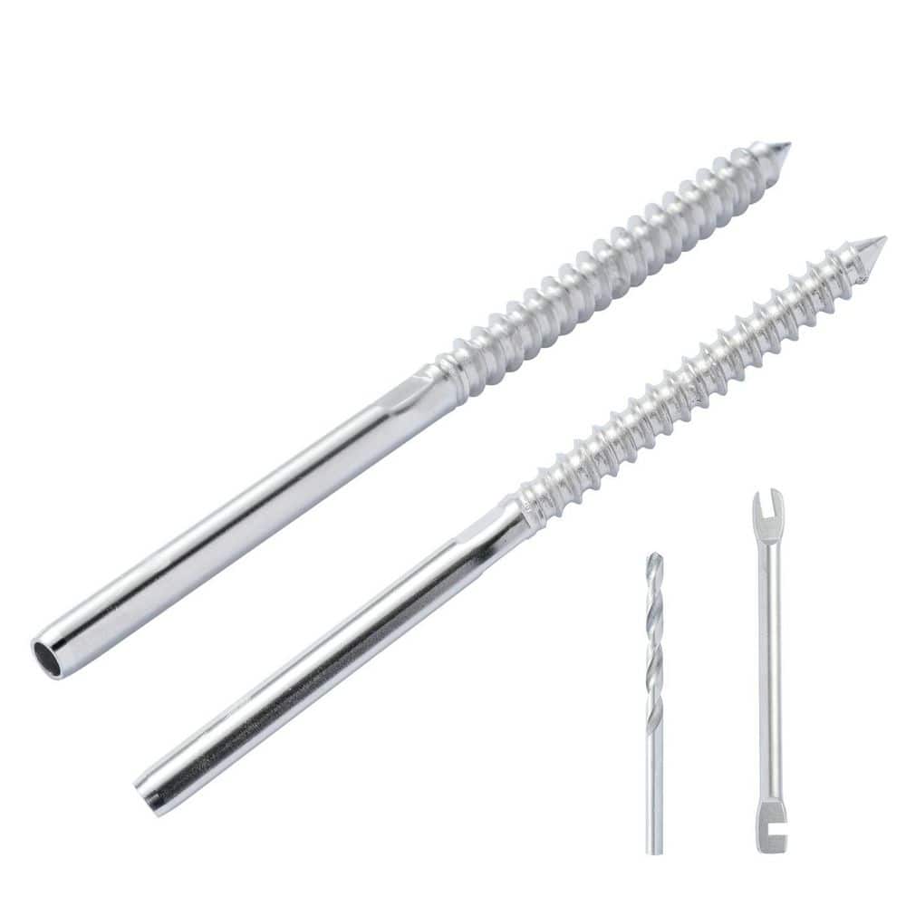 SVOPES 102-Pack Cable Railing Tension End Fitting, 1/8 in. Threaded ...