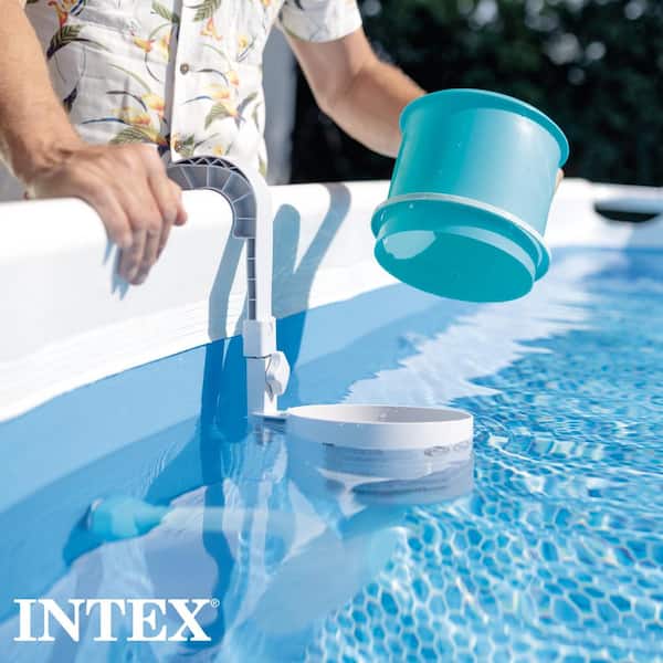 Intex Deluxe Pool Wall Leaf Skimmer 28000E The Home Depot