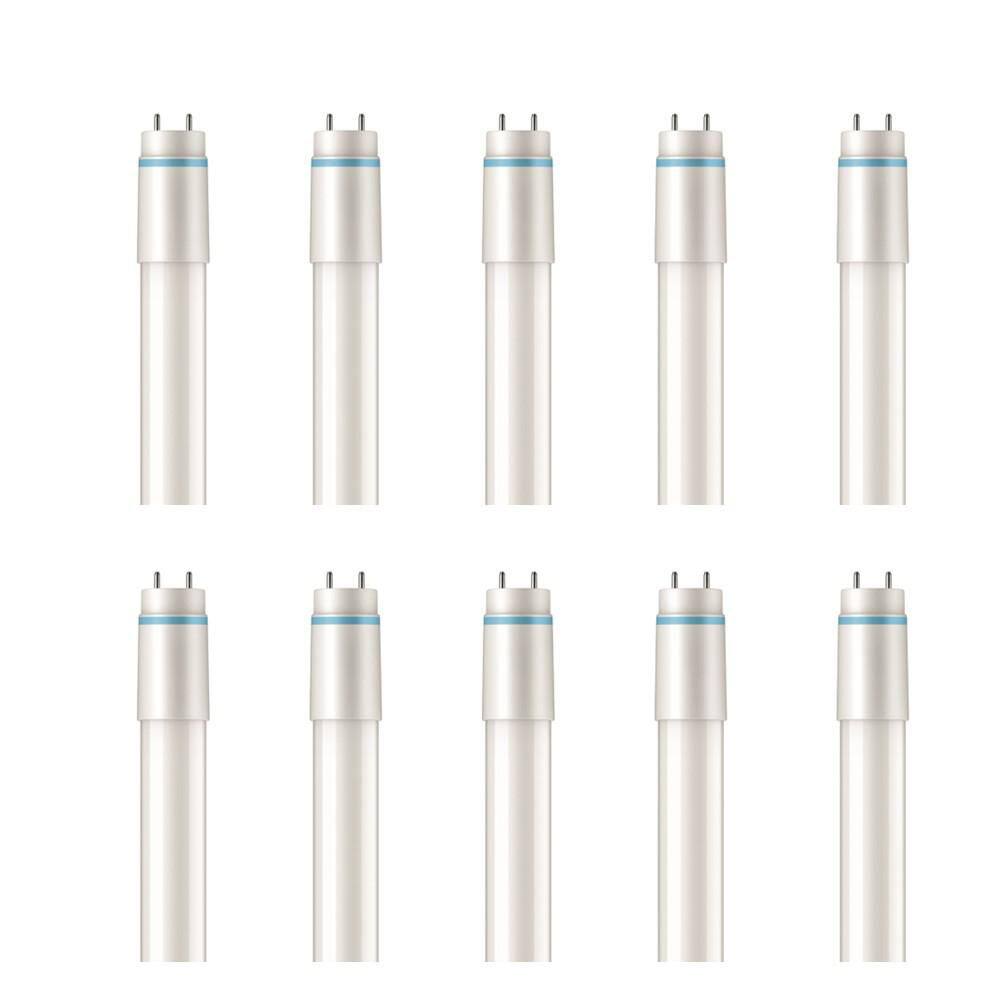 Philips 40-Watt Equivalent 48 in. T8 Tube G13 Base LED Linear Light ...