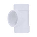 Charlotte Pipe 6 in. PVC DWV Flush Cleanout Tee PVC 00445 1400 - The Home Depot