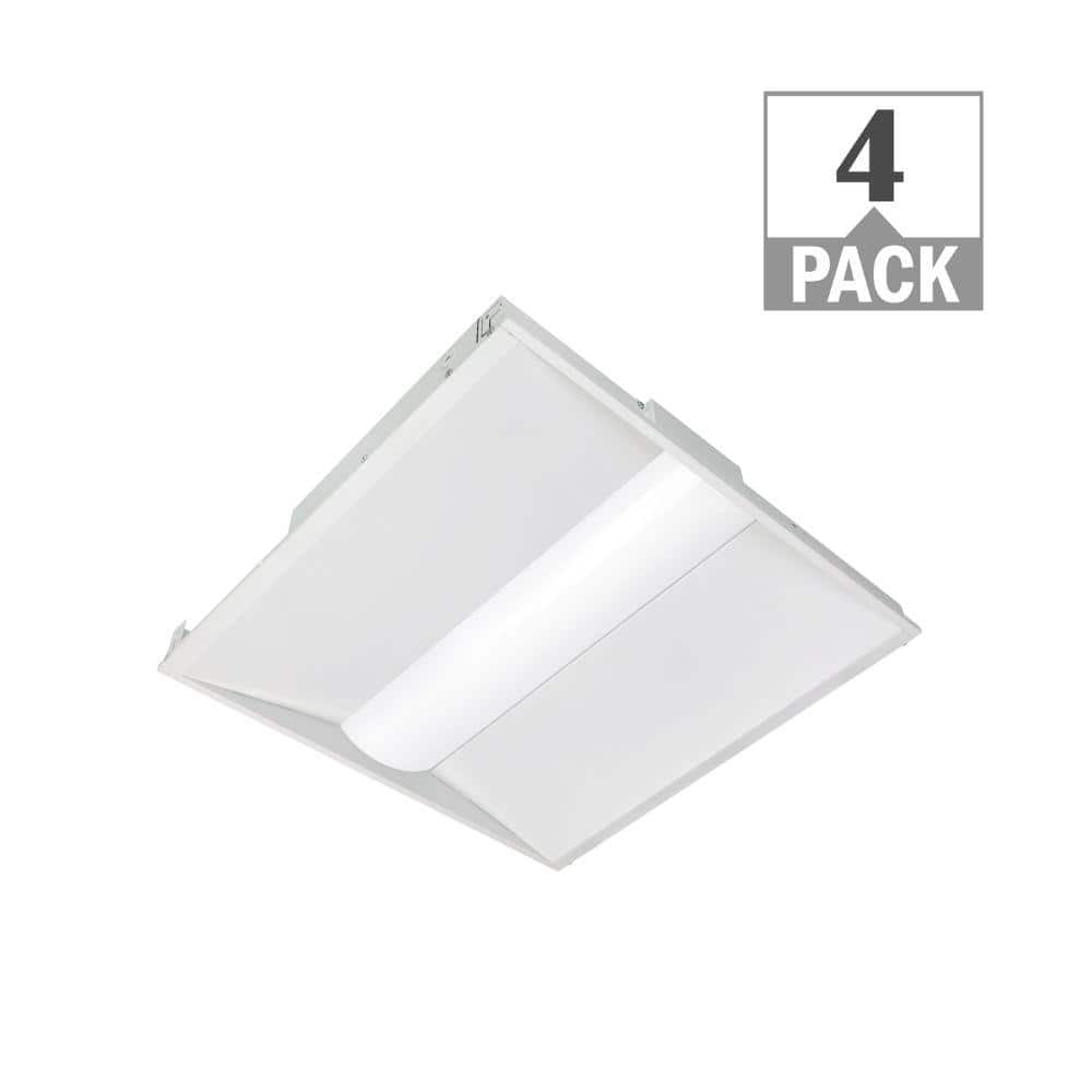 ETI LIGHTING 2 ft. x 2 ft. Boost Center Basket Integrated LED White ...