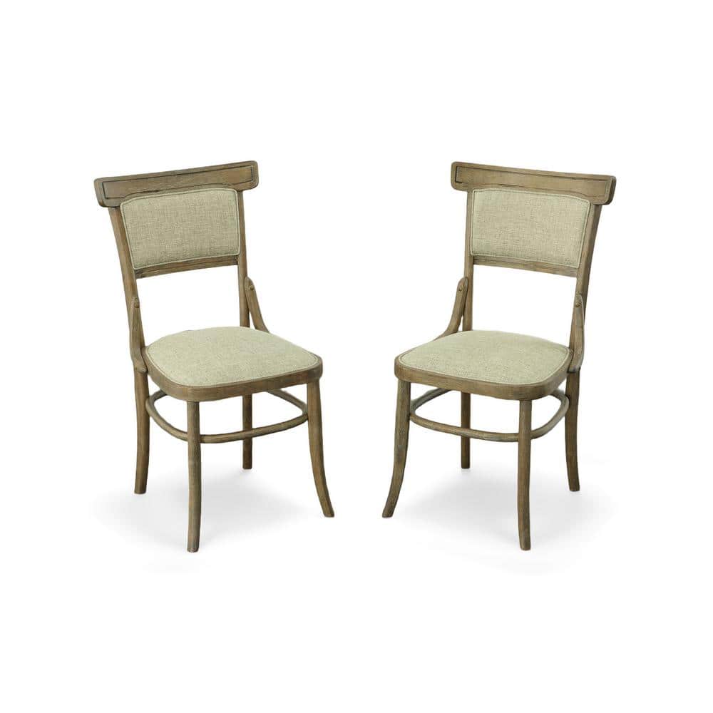 Carolina Chair & Table Diana Vintage Walnut Parsons Chair Set of 2 CH ...
