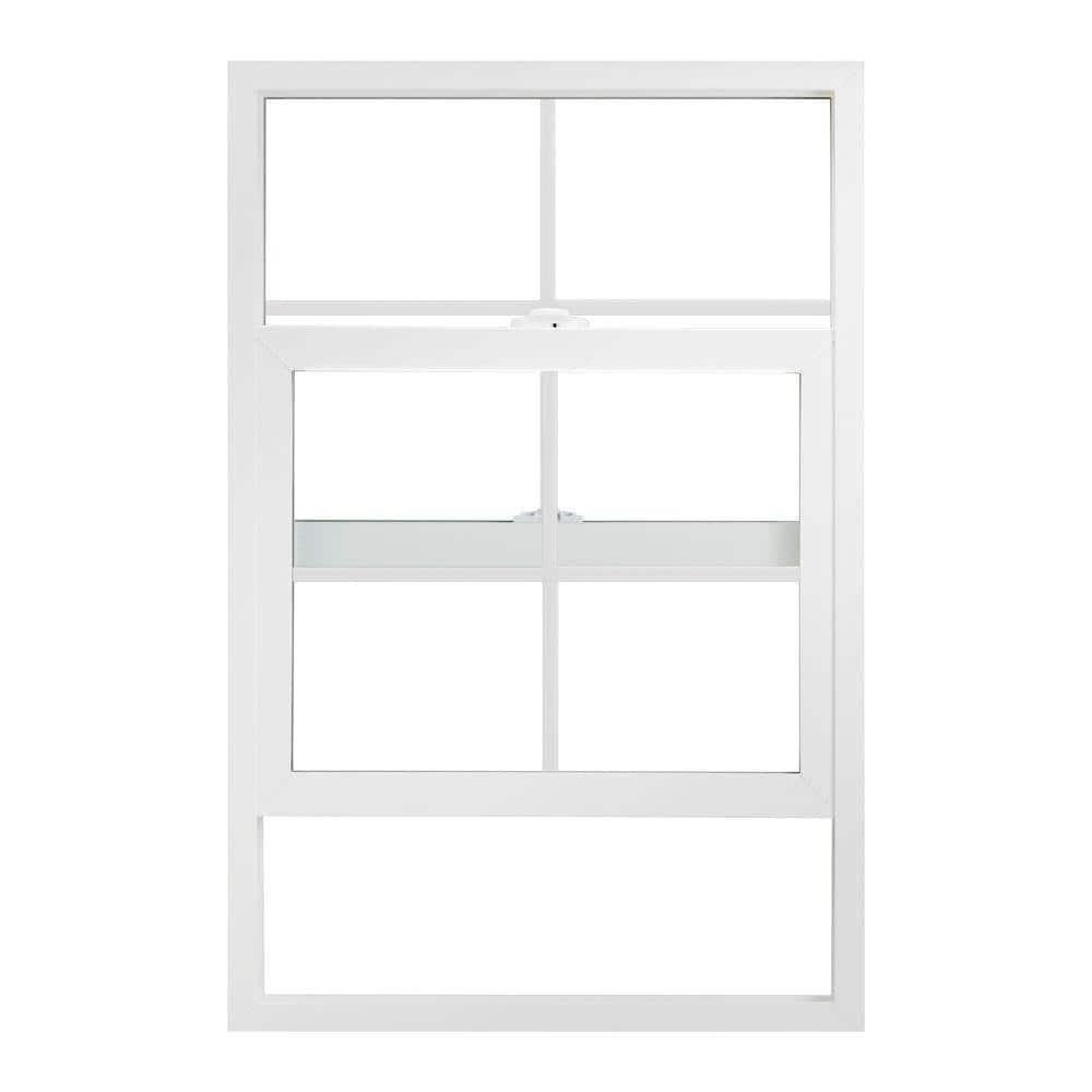 JELD-WEN 23.5 in. x 35.5 in. V-2500 Series White Vinyl Single Hung ...