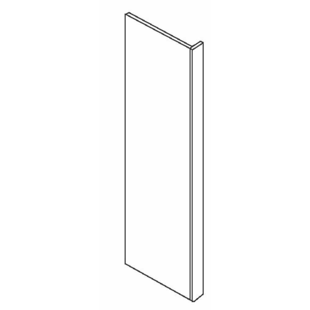 Hampton Bay Denver Light Gray Paint 1.5x96x24 in. Refridgerator End ...