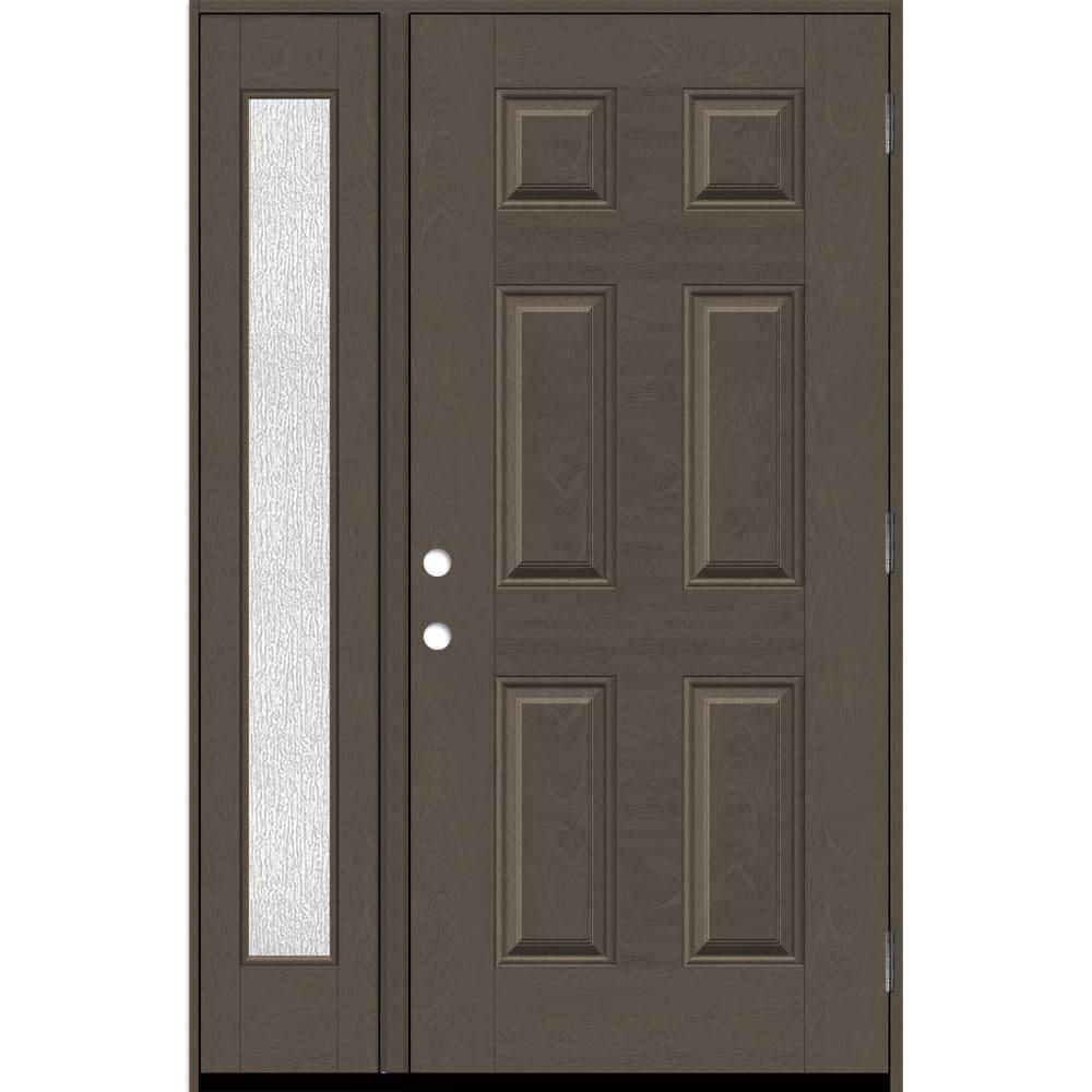 Steves & Sons Regency 53 in. x 80 in. 6 Panel RHOS Ashwood Stain ...