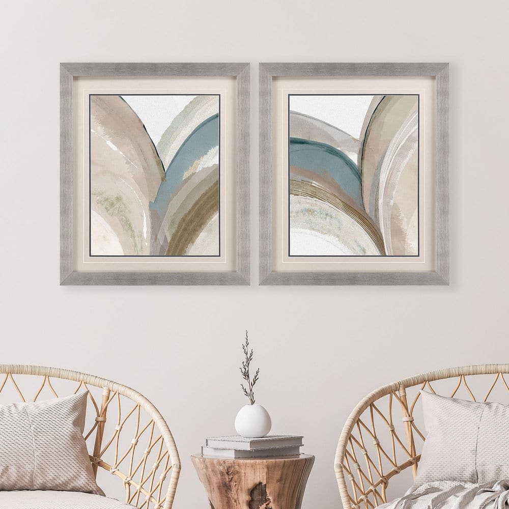 Paragon Kouta 2 Piece Framed Giclee Abstract Art Print 32 in. x 26 in ...
