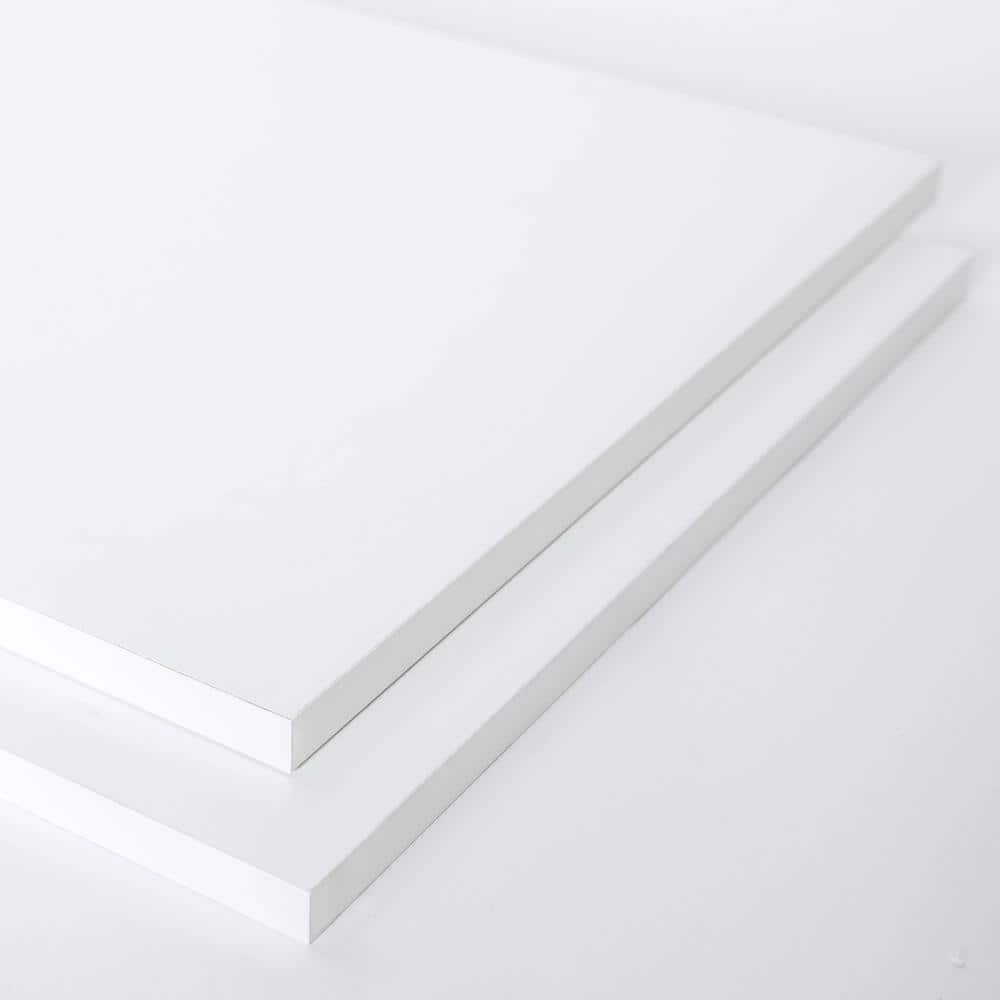 Veranda Shelving White Melamine Board (Common: 3/4 in. x 11- 3/4 in. x ...