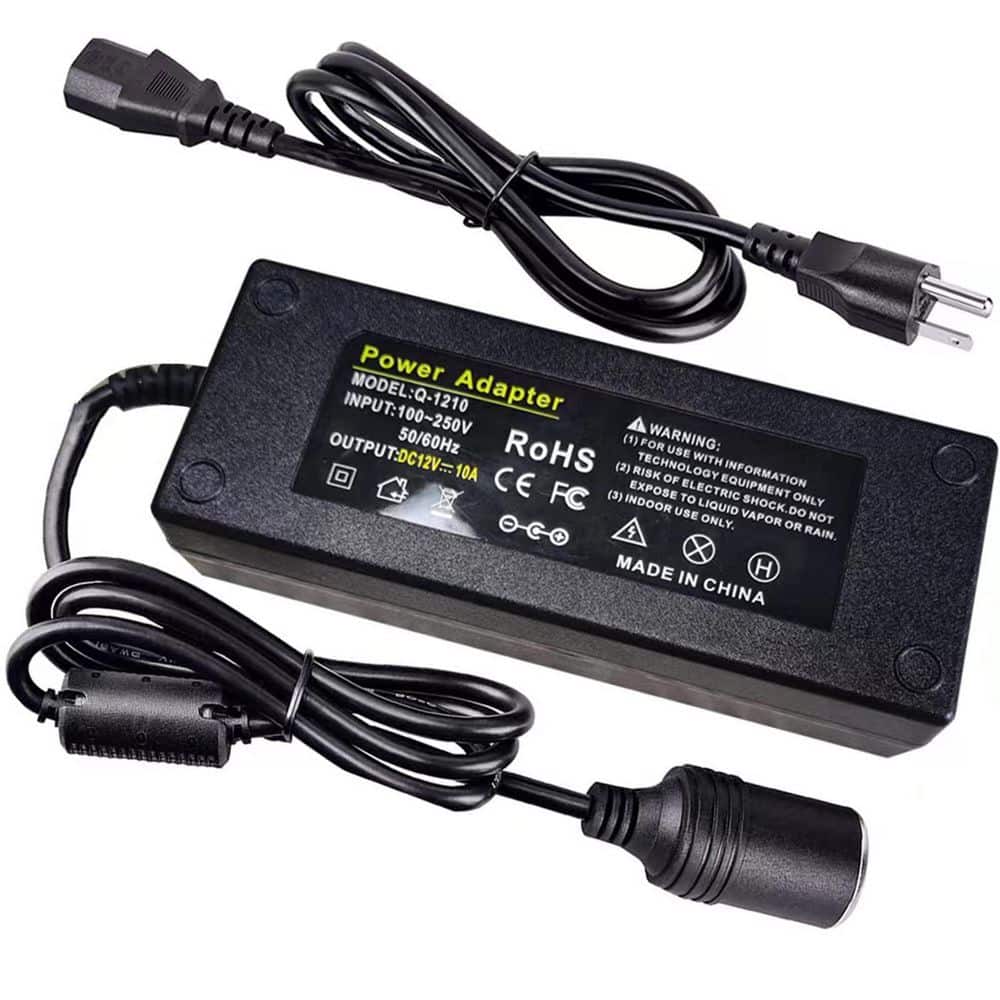 Lukyamzn AC to DC Power Converter 120W Continuous Power, 100V-240V to ...