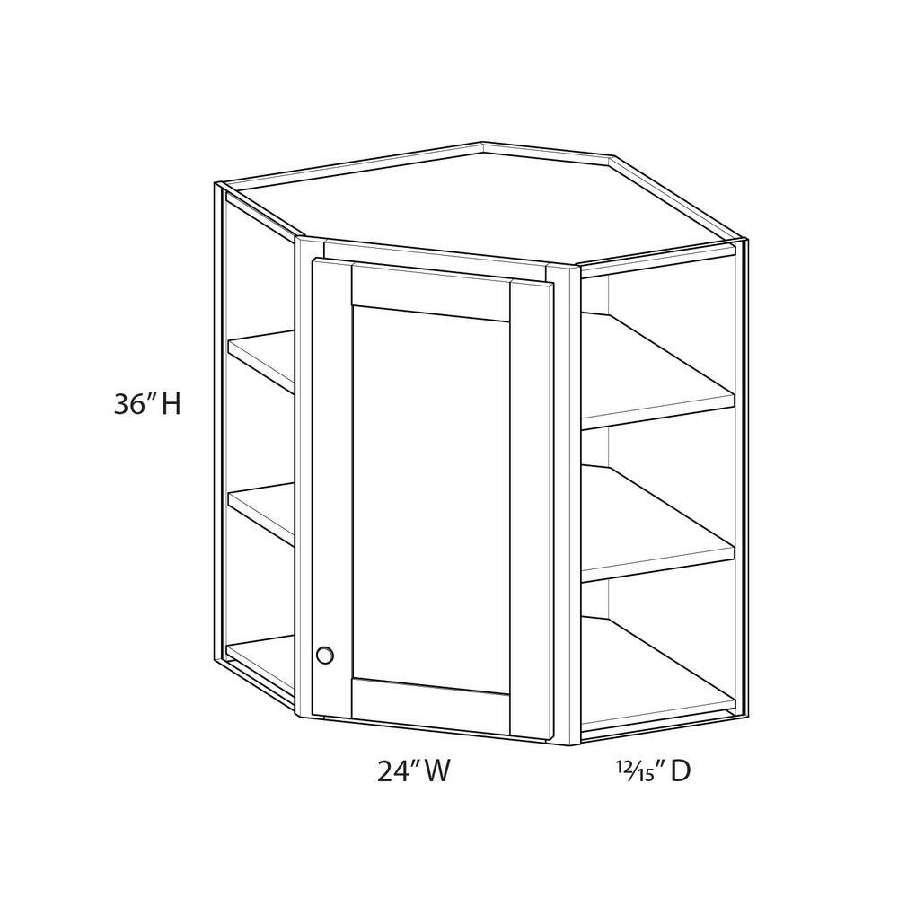 Cumberland Recessed 24 in. W x 36 in. H x 12 in. D in Painted Stratus ...