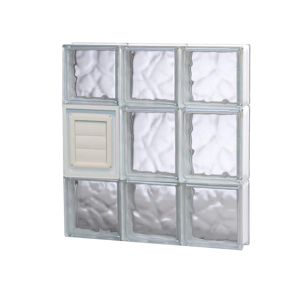 Clearly Secure 17.25 in. x 19.25 in. x 3.125 in. Frameless Wave Pattern ...