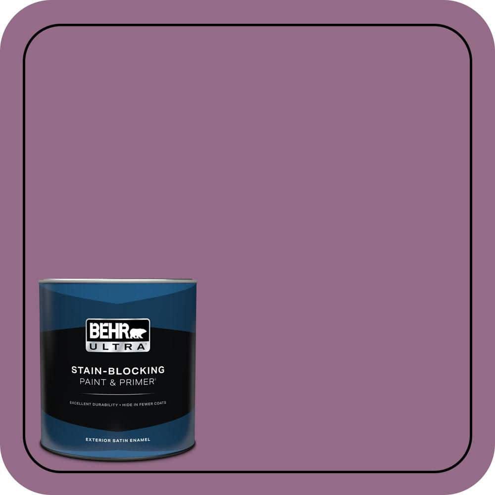 BEHR ULTRA 1 qt. #M110-6 Sophisticated Lilac Satin Enamel Exterior ...