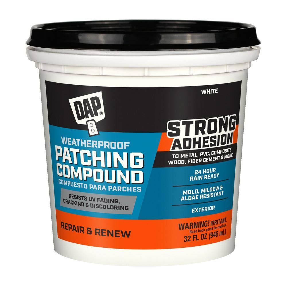 DAP Weatherproof 32 oz. White Patching Compound 18787 - The Home Depot
