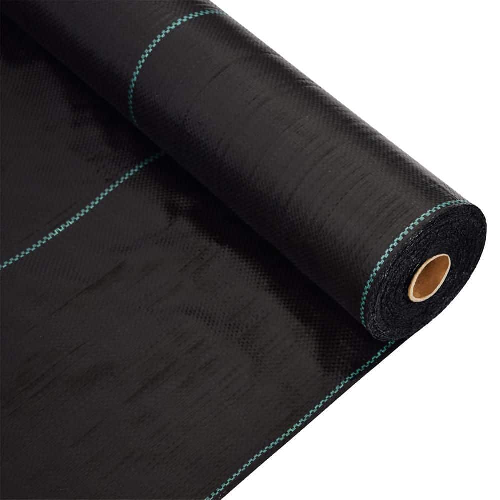 4 ft. x 300 ft. 3.5 oz. Dual-Layer Heavy-Duty Weed Barrier Landscape ...
