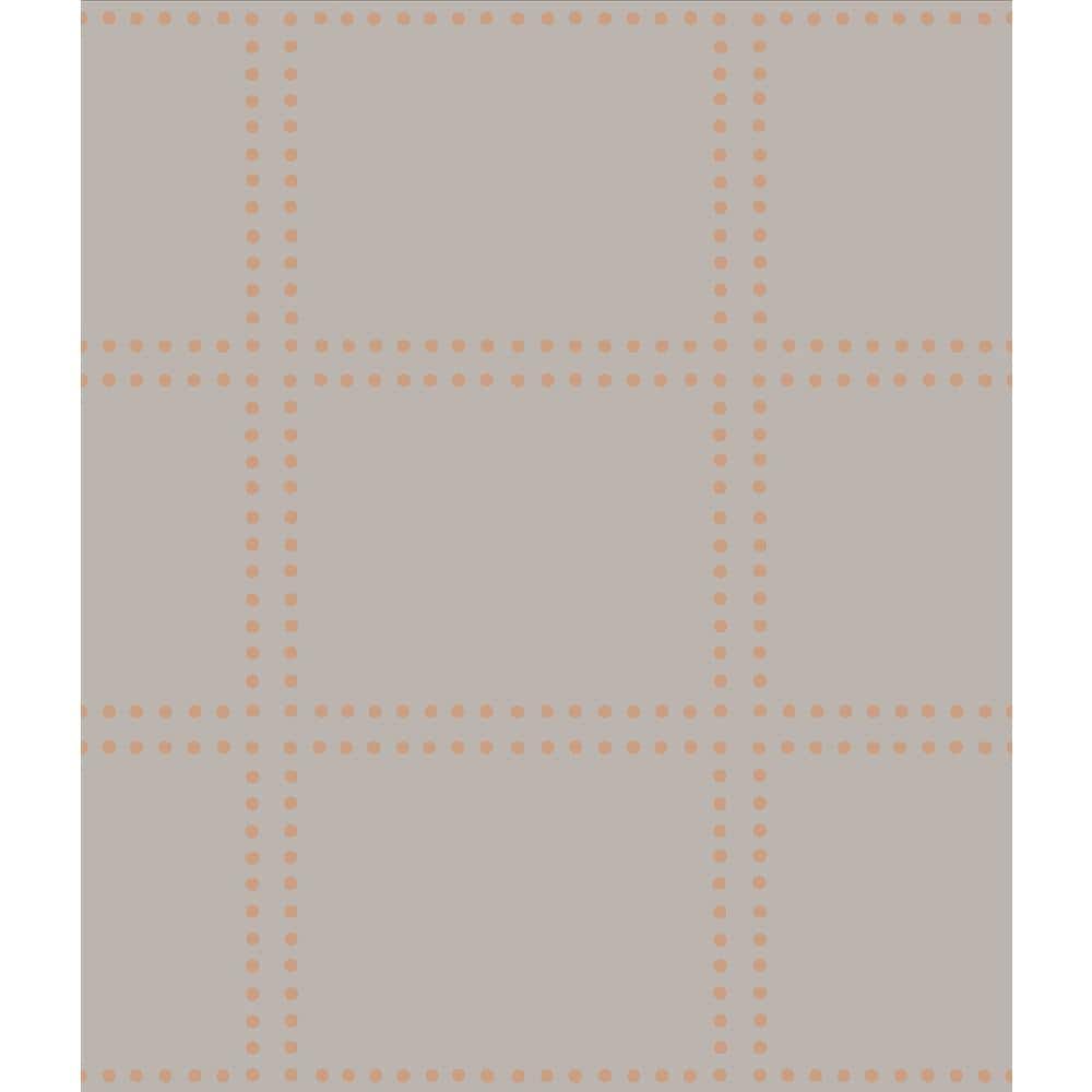 A-Street Prints Gridlock Copper Geometric Copper Wallpaper Sample 2697 ...