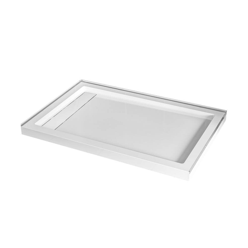 Carlton Plumbing Marquette 48 x 32 Alcove Shower Pan Base with ...