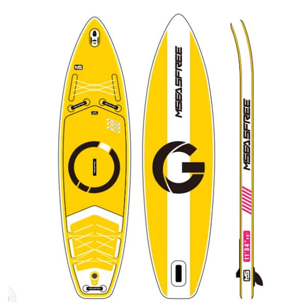 Tunearary 132 in. L x 34 in. W x 6 in. H Outdoor Inflatable Stand Up ...