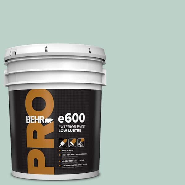 BEHR PRO 5 gal. #S420-2 Moon Glass Low Luster Exterior Paint PR62005 ...