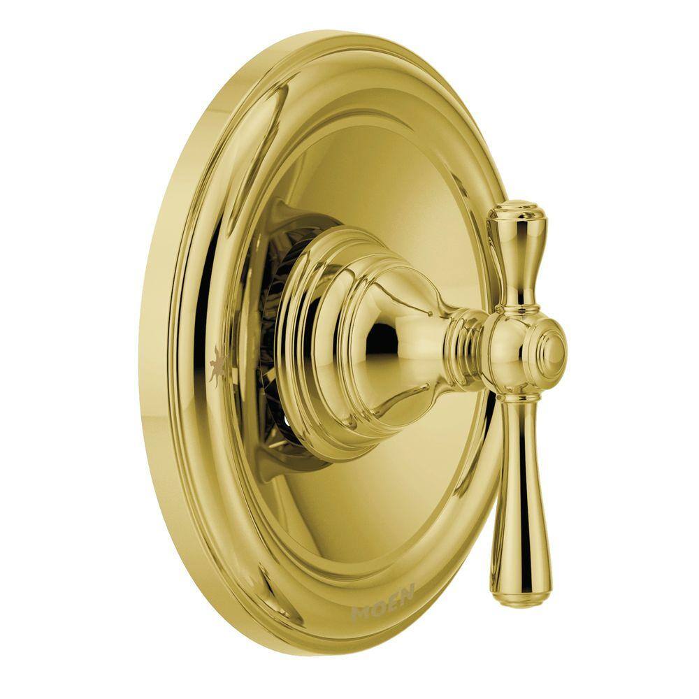 MOEN Kingsley Single-Handle Moentrol Valve Trim Kit in Polished Brass ...