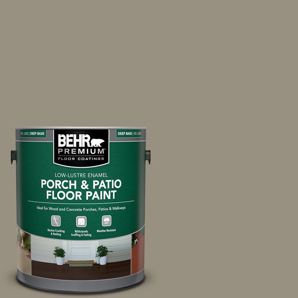 BEHR PREMIUM 1 gal. #N320-5 Gray Squirrel Low-Lustre Enamel Interior ...