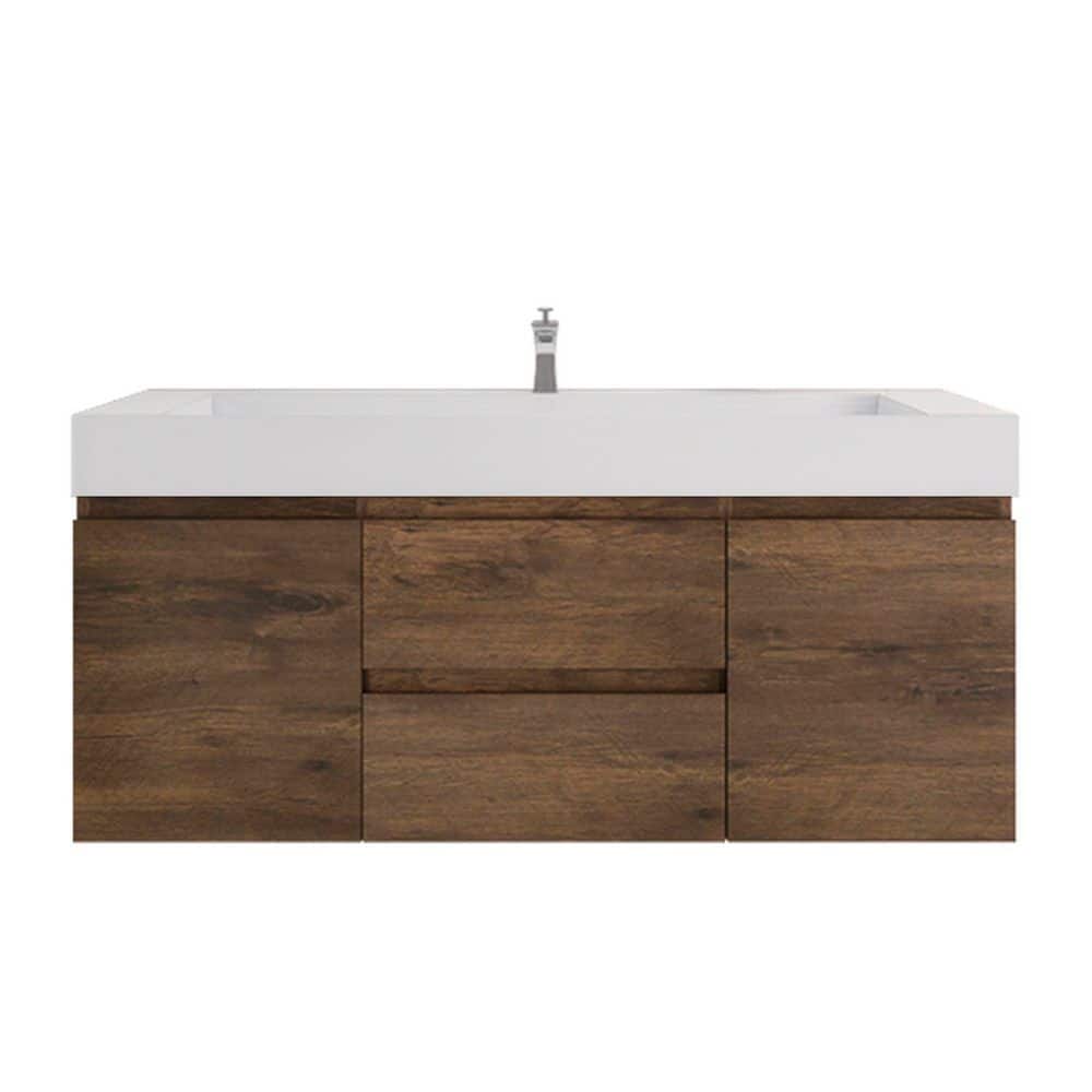 BV Better Vanity Monterey 59 in. W x 20 in. D x 26 in. H Single Sink ...