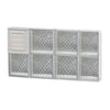 Clearly Secure 27 in. x 15.5 in. x 3.125 in. Frameless Diamond Pattern ...