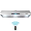 JANSKA 48 in. 900 CFM Ducted Under Cabinet Range Hood with Touch ...