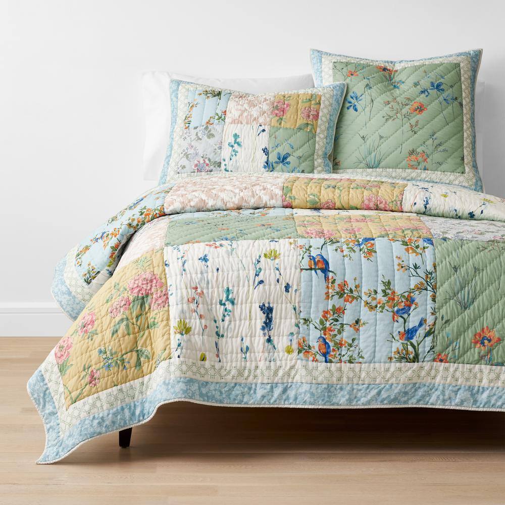 The Company Store Amelie Handcrafted Multicolored Floral Full/Queen ...