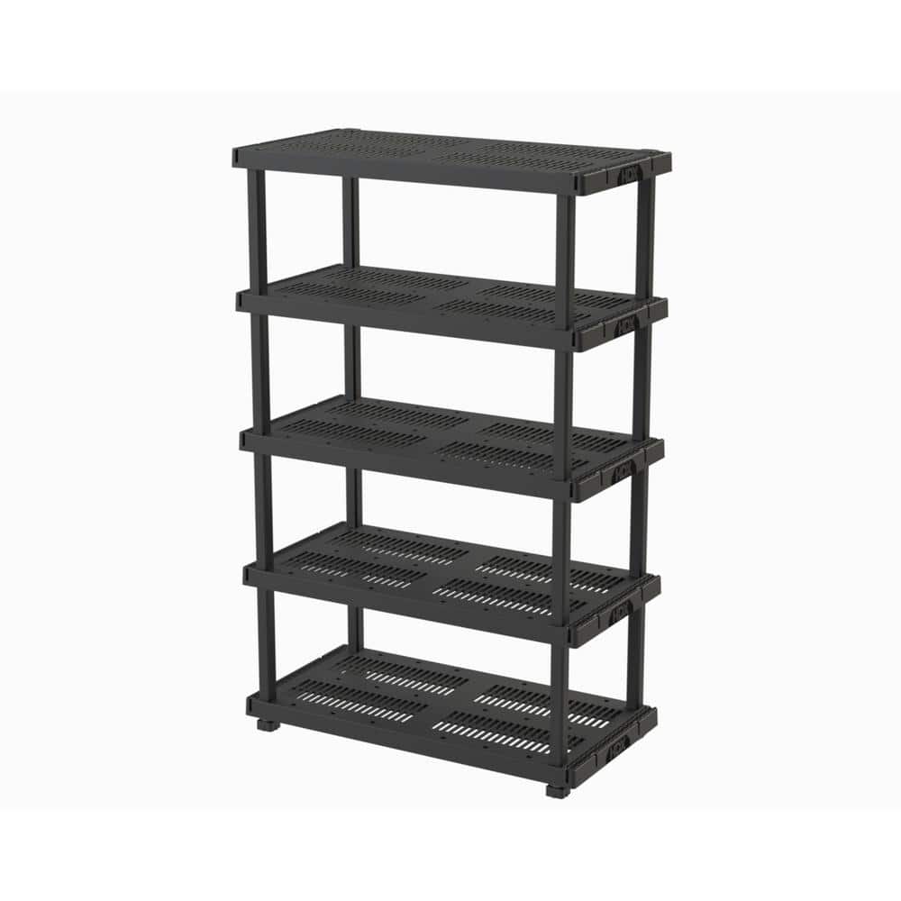 Have a question about HDX 5 Tier Plastic Adjustable Shelving unit in ...