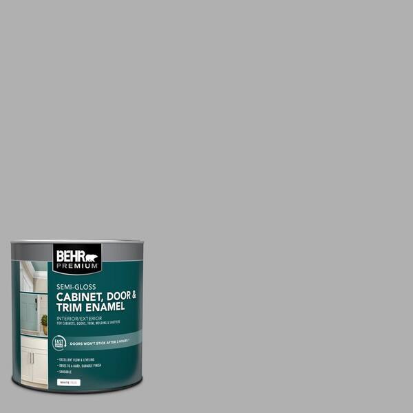 BEHR PREMIUM 1 qt. #780F-4 Sparrow Semi-Gloss Enamel Interior/Exterior ...