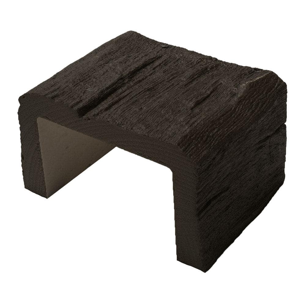 American Pro Decor 5-1/8 in. x 8 in. x 6 in. Long Dark Walnut Hand Hewn ...