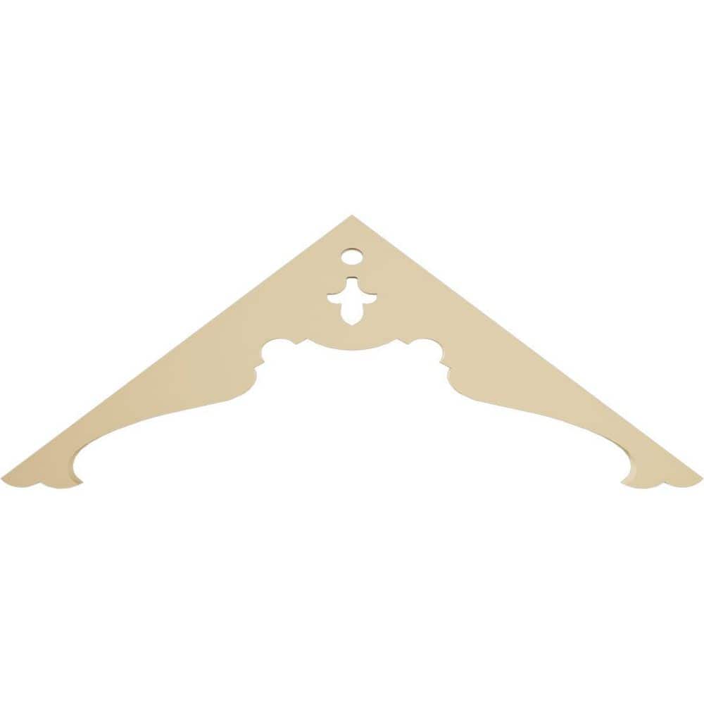 Ekena Millwork 36 in. W x 13 1/2 in. H x 1 1/2 in. P (9/12) Pitch Heath ...