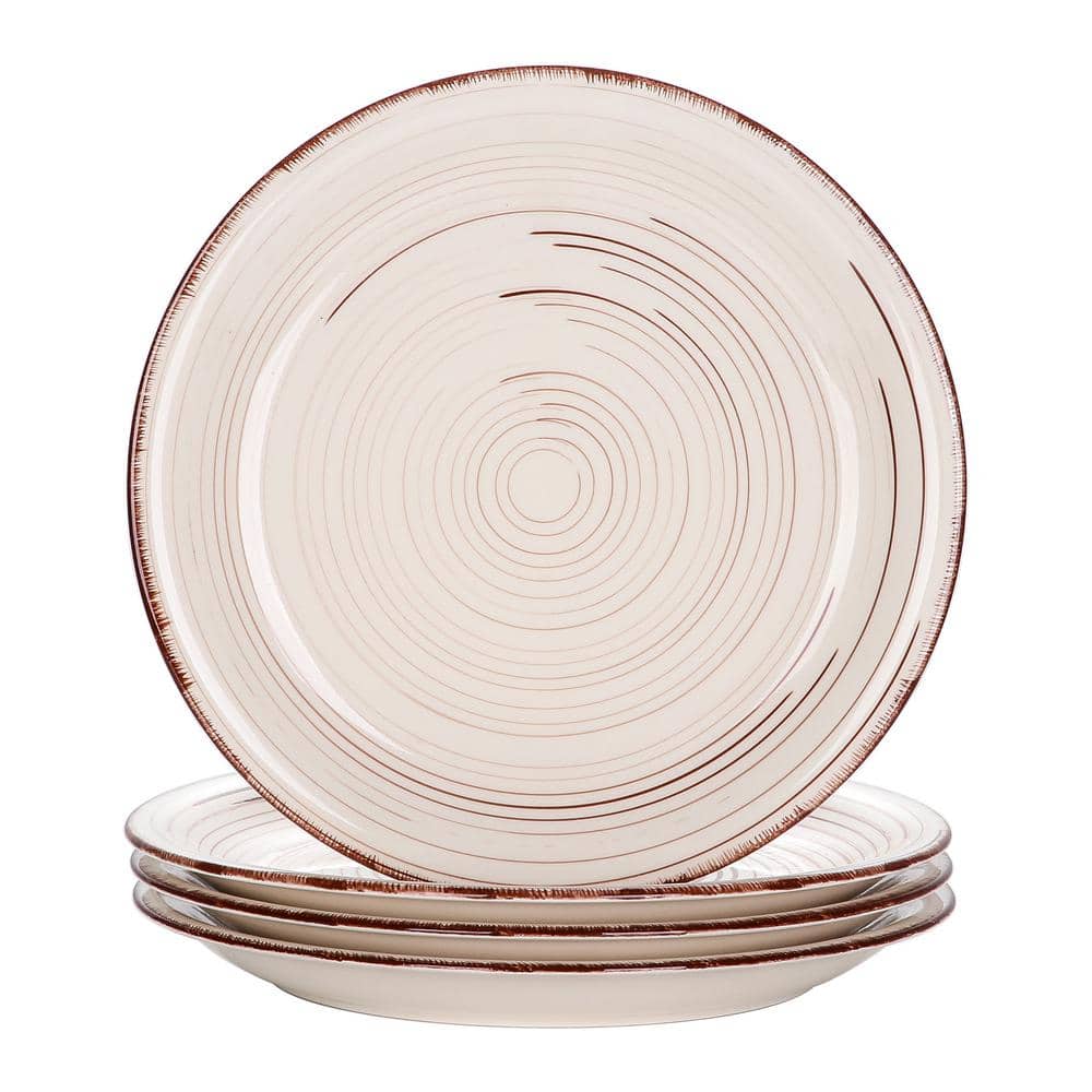 vancasso Bella 4-Piece 10.5 in. Cereal Dinner Plate Porcelain in ...