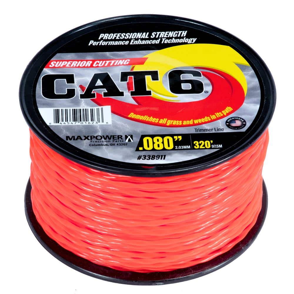 MaxPower 0.080 in. x 320 ft. CAT6 Twisted Trimmer Line 338911 - The ...