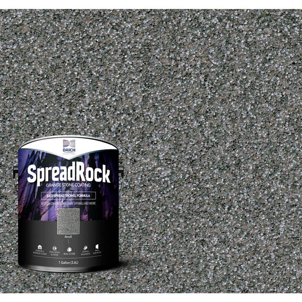 SpreadRock Granite Stone Coating 1 gal. Anvil Satin Interior/Exterior ...