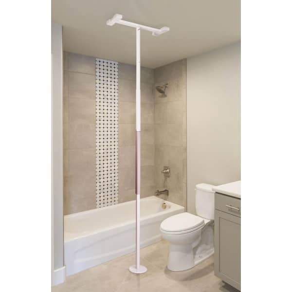 Stander Adjustable Floor To Ceiling Security Pole In White 1150 W The
