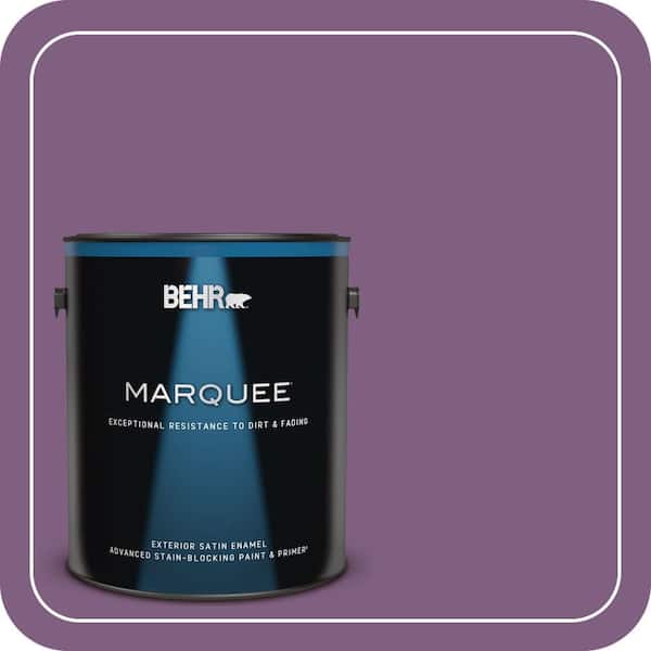 BEHR MARQUEE 1 gal. #MQ5-34 Showstopper Satin Enamel Exterior Paint ...