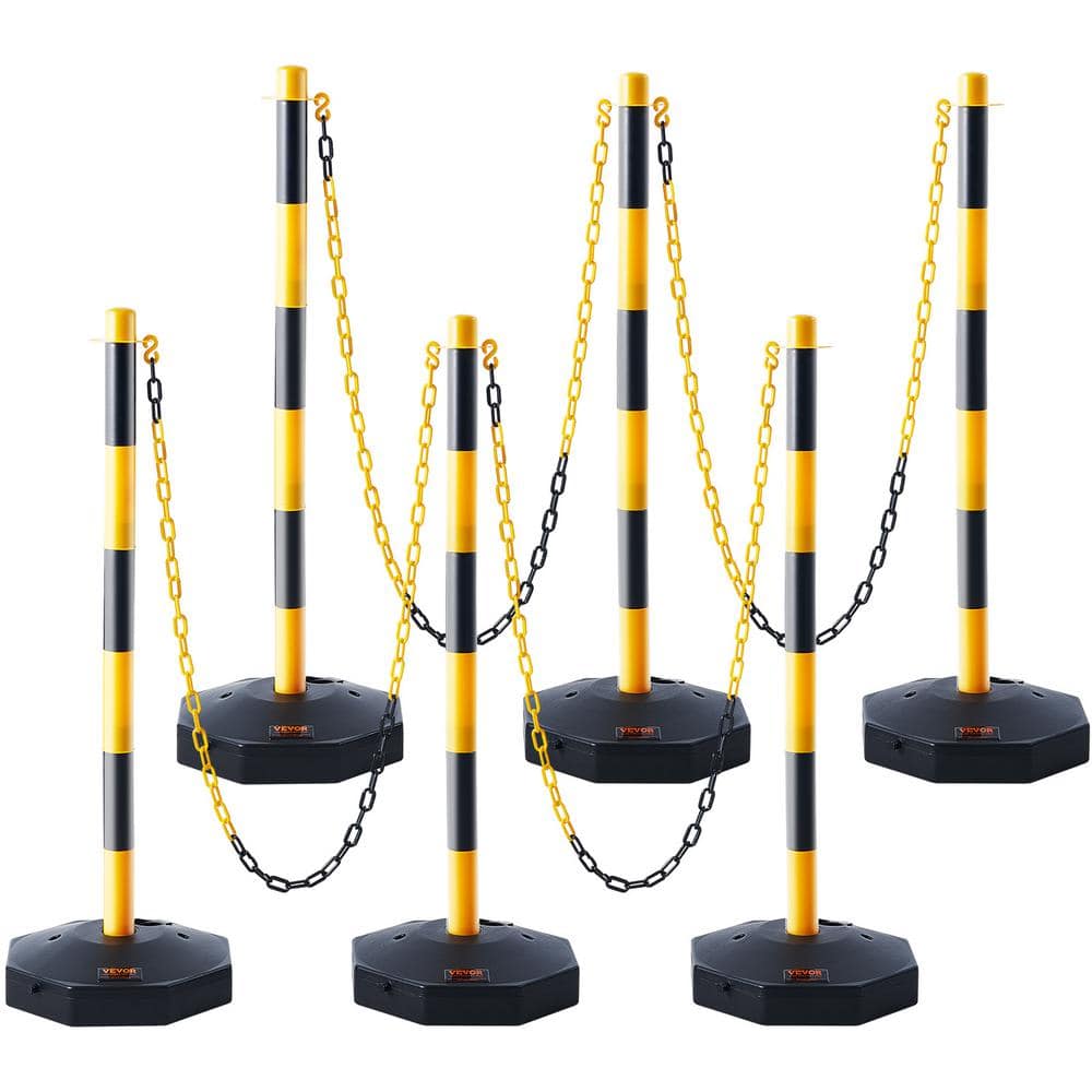 SKYSHALO Traffic Delineator Post Cones, 6-Pieces Traffic Safety ...
