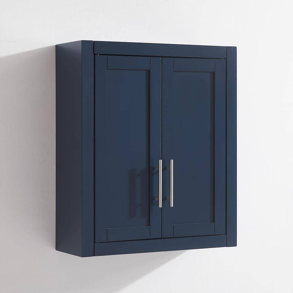 CROSLEY FURNITURE Savannah 22 in. x 26 in. Blue Surface Mount Medicine ...