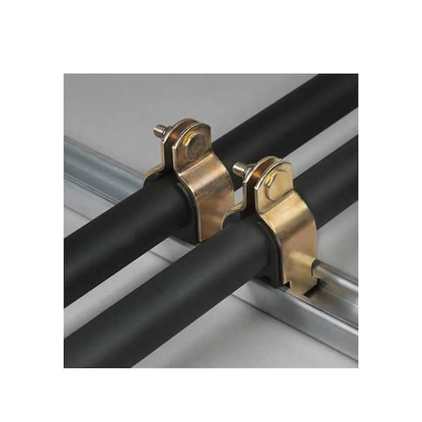 PLUMBFLEX 1 1 8 in. Steel Cushion Strut Clamp 118CLSCYZ