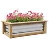 Outsunny 2.6 ft. Raised Garden Bed, Wood Reinforced Planter Box for ...