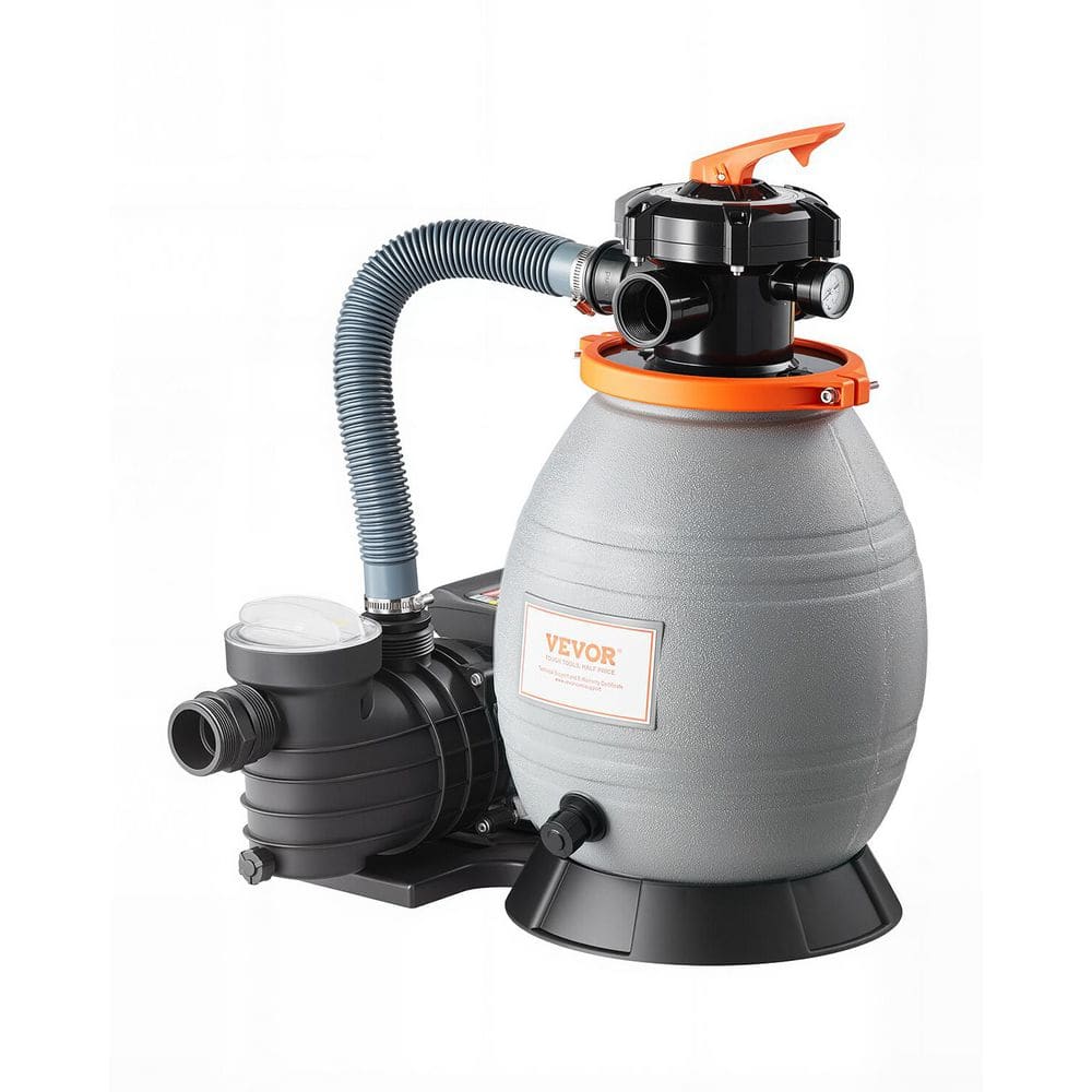 VEVOR Sand Filter Pump for Above Ground Pool 13 in. 3500 GPH 3/4 HP ...