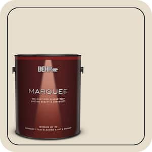 BEHR DYNASTY 1 gal. #MQ3-12 Ivory Paper One-Coat Hide Satin Enamel ...