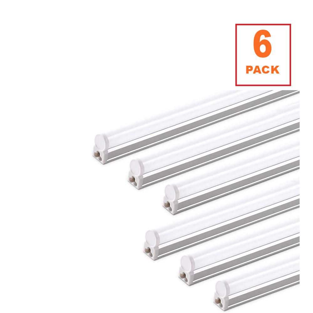 2ft 10-Watt LED Shop Light T5 Tube 6500K Bright White Ceiling Under ...