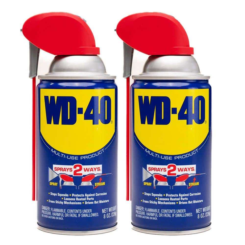 Reviews for WD-40 8 oz. Classic Formula, Multi-Purpose Lubricant Spray with Smart Straw (2-Pack ...