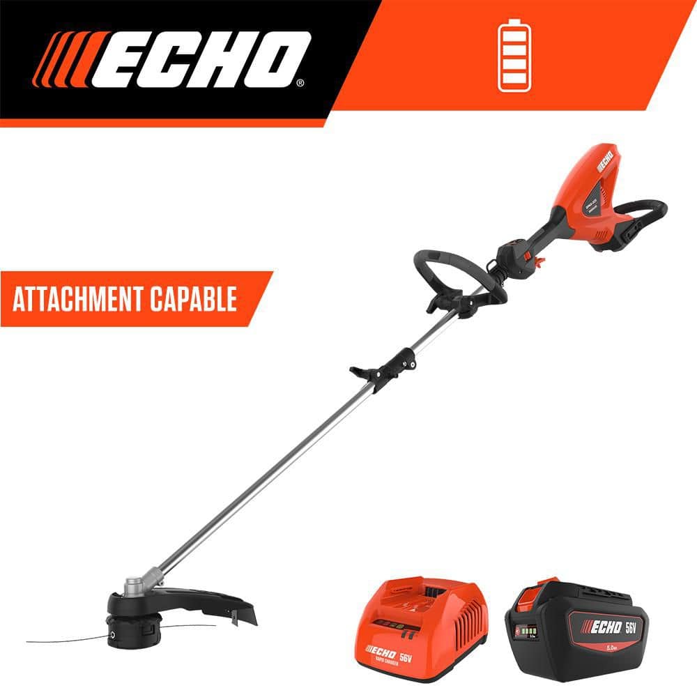 ECHO 56-Volt Brushless Cordless Battery Attachment Capable Adjustable ...
