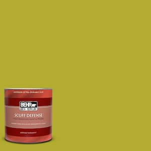 BEHR MARQUEE 1 gal. #P340-6 Green Neon Flat Exterior Paint & Primer ...